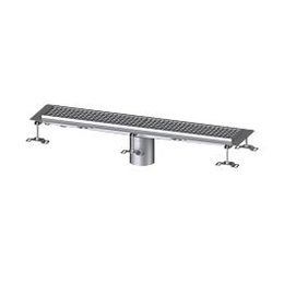 Kessel Ferrofix Kastenrinne 6015100 Edelstahl, 158x1042x55mm, Auslauf senkrecht