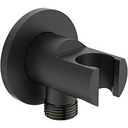 Ideal Standard Idealrain Atelier Wandanschlussbogen BC807XG silk black, mit Brausehalter