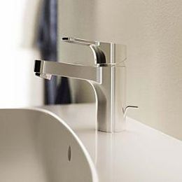 Ideal Standard Cerabase H80 Waschtischarmatur BC828AA chrom, Ausladung 106mm, mit Ablaufgarnitur