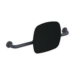 HEWI 801 Rückenstütze 801.51B916392 Wandabstand 150mm, matt, Lehne tiefschwarz, anthrazitgrau