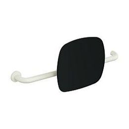 HEWI 801 Rückenstütze 801.51B9263L99 Wandabstand 150mm, Ausführung links, matt, Lehne tiefschwarz, reinweiß