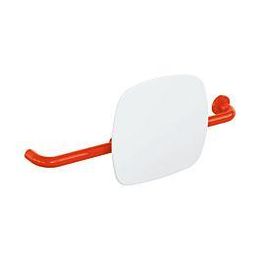 HEWI 801 Rückenstütze 801.51.9261R36 Wandabstand 150mm, Ausführung rechts, Lehne signalweiß, koralle