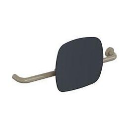 HEWI 801 Rückenstütze 801.51.9262R86 Wandabstand 150mm, Ausführung rechts, Lehne anthrazitgrau, sand