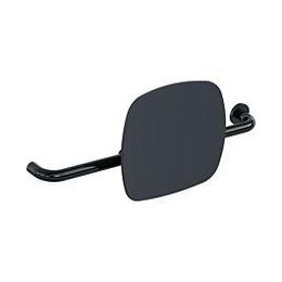 HEWI 801 Rückenstütze 801.51.9262R90 Wandabstand 150mm, Ausführung rechts, Lehne anthrazitgrau, tiefschwarz