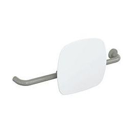 HEWI 801 Rückenstütze 801.51.9261R95 Wandabstand 150mm, Ausführung rechts, Lehne signalweiß, felsgrau