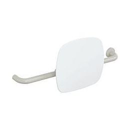 HEWI 801 Rückenstütze 801.51.9261R97 Wandabstand 150mm, Ausführung rechts, Lehne signalweiß, lichtgrau