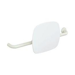 HEWI 801 Rückenstütze 801.51B9261R99 Wandabstand 150mm, Ausführung rechts, matt, Lehne signalweiß, reinweiß