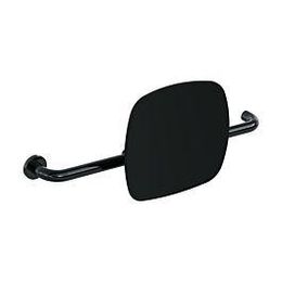 HEWI 801 Rückenstütze 801.51.9263L90 Wandabstand 150mm, Ausführung links, Lehne tiefschwarz, tiefschwarz