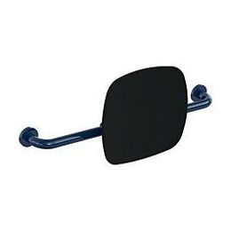 HEWI 801 Rückenstütze 801.51.916350 Wandabstand 150mm, Lehne tiefschwarz, stahlblau