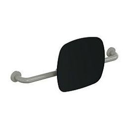HEWI 801 Rückenstütze 801.51.916395 Wandabstand 150mm, Lehne tiefschwarz, felsgrau