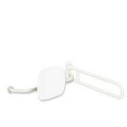 HEWI 801 Rückenstütze 801.51.9271L99 Wandabstand 230mm, rechts, Lehne signalweiß, reinweiß