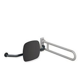 HEWI 801 Rückenstütze 801.51.9272L92 Wandabstand 230mm, rechts, Lehne anthrazitgrau, anthrazitgrau