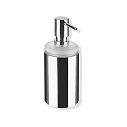 HEWI System 162 Seifenspender 162.06.110540 200ml, Halter verchromt, Glas, satiniert