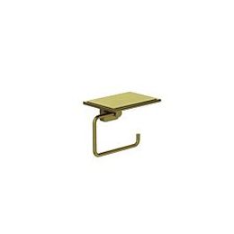 Kludi VELA S Toilettenpapierhalter 25971N0 mit Ablage Brushed Gold