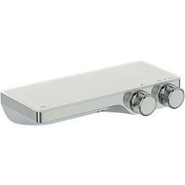 Ideal Standard Ceratherm S200 Brause-Thermostat A7329AA Aufputz, mit Ablage, verchromt