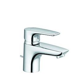 Kludi Pure&solid Waschtischarmatur 343850575 chrom, DN 15, mit Metall-Ablaufgarnitur