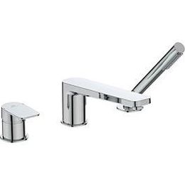 Ideal Standard Tonic II 3-Loch-Wannenarmatur A6348AA Wannenrandmontage, mit Wanneneinlauf, verchromt