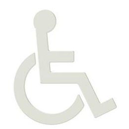 HEWI Symbol Rollstuhl Serie 801 8019103099 selbstklebend reinweiss