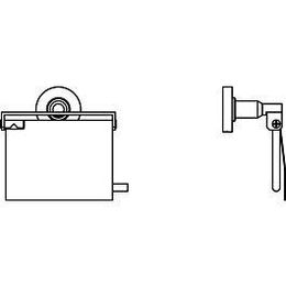 Ideal Standard Papierrollenhalter IOM A9127AA mit Deckel, verchromt