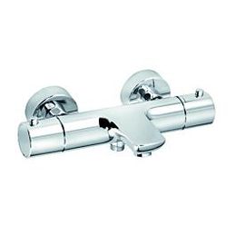Kludi Objekta Wannenarmatur 352010538 chrom, Aufputz Thermostat