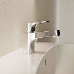 Ideal Standard Cerabase H60 Waschtischarmatur BD395AA chrom, mit Metall-Ablaufgarnitur, Ausladung 106mm, Bluestart