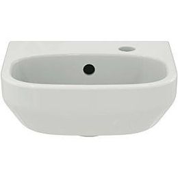 Ideal Standard i.life A Handwaschbecken T466901 35x30x15cm, mit Hahnloch und Überlauf, Hahnbank rechts, weiß