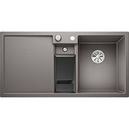 Blanco Collectis 6 S Silgranit Spüle 523346 100x51 cm, alumetallic, Becken rechts, mit Ablauffernbedienung/Zubehör