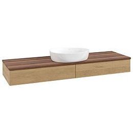 Villeroy & Boch Villeroy & Boch Antao Waschtischunterschrank 1600x190x500mm L14112HN mit Beleuchtung mit Struktur FK/AP: HN/2