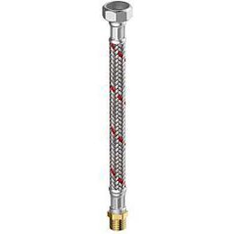 Flamco Meiflex Panzerschlauch M4315.1107.50 3/4" x 3/4" IG/AG, 12 x 500 mm, Edelstahl, Heizung/Klima