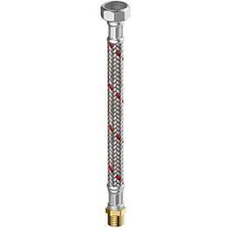 Flamco Meiflex Panzerschlauch M4315.1107.50 3/4" x 3/4" IG/AG, 12 x 500 mm, Edelstahl, Heizung/Klima
