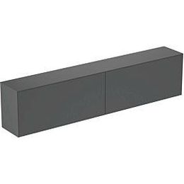 Ideal Standard Waschtisch-Unterschrank T4341Y2 ohne Ausschnitt, 2 Auszüge, 240 x 37 x 55 cm, Anthrazit matt lackiert
