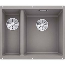 Blanco Subline 340/160-u Spüle 523560 55,5x46cm, PuraDur alumetallic, rechts, für Unterbau