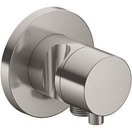 KEUCO IXMO Comfort Absperrventil 59541071201 Edelstahl-finish, Unterputz Montage, rund, Schlauchanschluss/Brausehalter