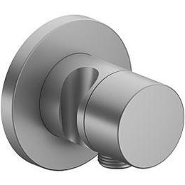 KEUCO Ixmo Fertigmontageset 59541170201 Aluminium-finish, Schlauchanschluss/Brausehalter, Griff Pure, rund