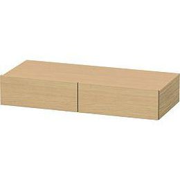Duravit DuraStyle Schubkastenablage DS827003030 100 x 44 cm, 2 Schubkästen, Eiche natur, mit Konsolenträger