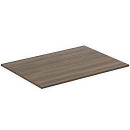 Ideal Standard Adapto Holzplatte U8414FW zu Waschtisch-Unterschrank und Standkonsole, 700x12x505mm, Walnuss Dekor