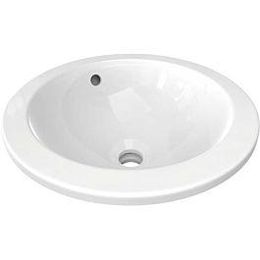 Ideal Standard Connect Einbau Waschtisch E505101 38 cm, weiss, ohne Hahnloch, mit Überlauf