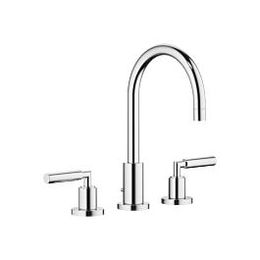 Dornbracht Waschtisch Armatur Tara. 2071388200 chrom, Ausladung 165mm, Griffhebel, 3 Loch Armatur
