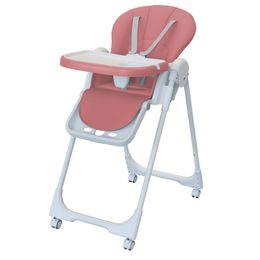 BABY VIVO Design Kinderhochstuhl aus Kunststoff - Tippy in Bubblegum