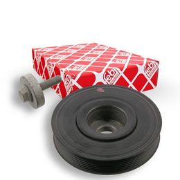 febi bilstein Riemenscheibe, Kurbelwelle ProKit 155mm für RENAULT 8200523072S1 8200523072 36247