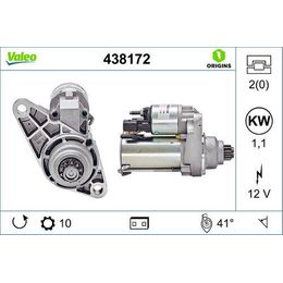 Valeo Starter NEW ORIGINAL PART 12V für SKODA VW (SVW) SEAT (FAW) AUDI L02T911023S 02T911024KX 02Z911023C 438172