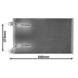 Van Wezel Kondensator, Klimaanlage für RENAULT MERCEDES-BENZ A415-500-0054 8200455795 4155000054 43005444