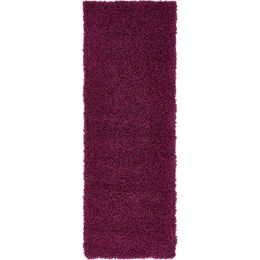 MyFlair M&Ouml;BEL & ACCESSOIRES Hochflor-L&auml;ufer &raquo;Shaggy Shag, LAGERR&Auml;UMUNG!&laquo; rechteckig 38 mm H&ouml;he Teppich-L&auml;ufer, gewebt, Uni Farben, ideal im Flur &...