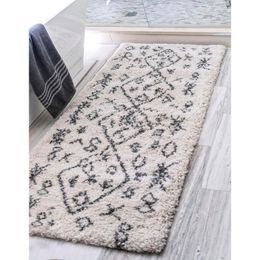 MyFlair MÖBEL & ACCESSOIRES Hochflor-Läufer »Temara Shag, LAGERRÄUMUNG!« rechteckig 51 mm Höhe Teppich-Läufer, gewebt, Scandi Design, ideal im Flur...