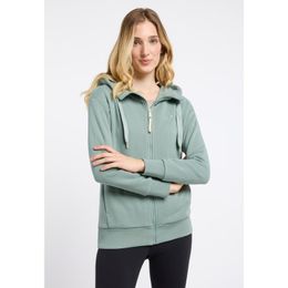 Ragwear Kapuzensweatjacke »YODIS ZIP« DUSTY GREEN S (36) S (36) Vegan, von PETA verifizierte Sweatshirtjacke von Ragwear