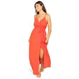 Billabong Maxikleid »Isla« Sunset Red XS - US-Größen US-Größen XS Stoff: Kreppgewebe aus Viskose