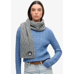 Superdry Strickschal »CABLE LUXE KNIT SCARF« Scandi Grey Marl