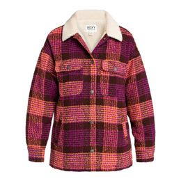 Roxy Langjacke »Passage Of Time« Bitter Chocolate Hallo Plaid M M Material: Texturierter Jacquard-Stoff aus...