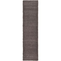 MyFlair M&Ouml;BEL & ACCESSOIRES Hochflor-L&auml;ufer &raquo;Shaggy Shag, LAGERR&Auml;UMUNG!&laquo; rechteckig 38 mm H&ouml;he Teppich-L&auml;ufer, gewebt, Uni Farben, ideal im Flur &...