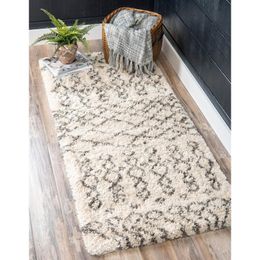 MyFlair MÖBEL & ACCESSOIRES Hochflor-Läufer »Temara Shag, LAGERRÄUMUNG!« rechteckig 51 mm Höhe Teppich-Läufer, gewebt, Scandi Design, ideal im Flur...